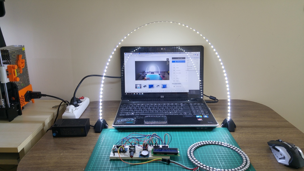 Simple LED Arc by Hisham Merzeh | Download free STL model | Printables.com