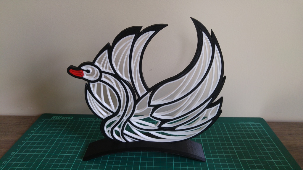 Quilling "Swan" Stand (Remix) by Hisham Merzeh | Download free STL ...