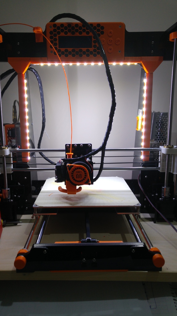 Anet A8 LED Strip Tray Frame by Hisham Merzeh | Download free STL model ...