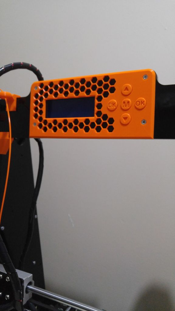 Anet A8 honeycomb Display cover & buttons by Hisham Merzeh | Download free STL model ...