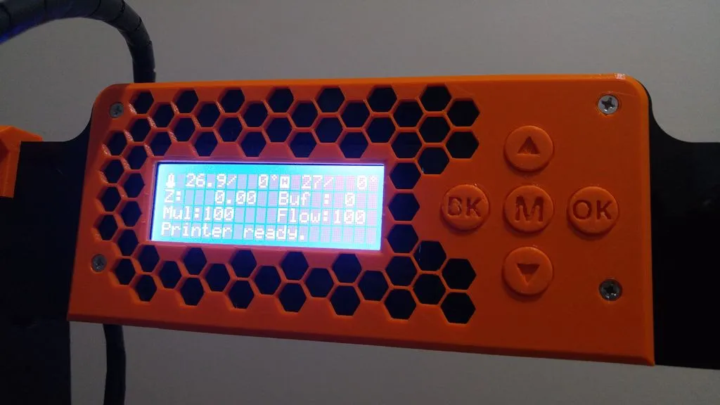 Anet A8 honeycomb Display cover & buttons by Hisham Merzeh | Download free STL model ...