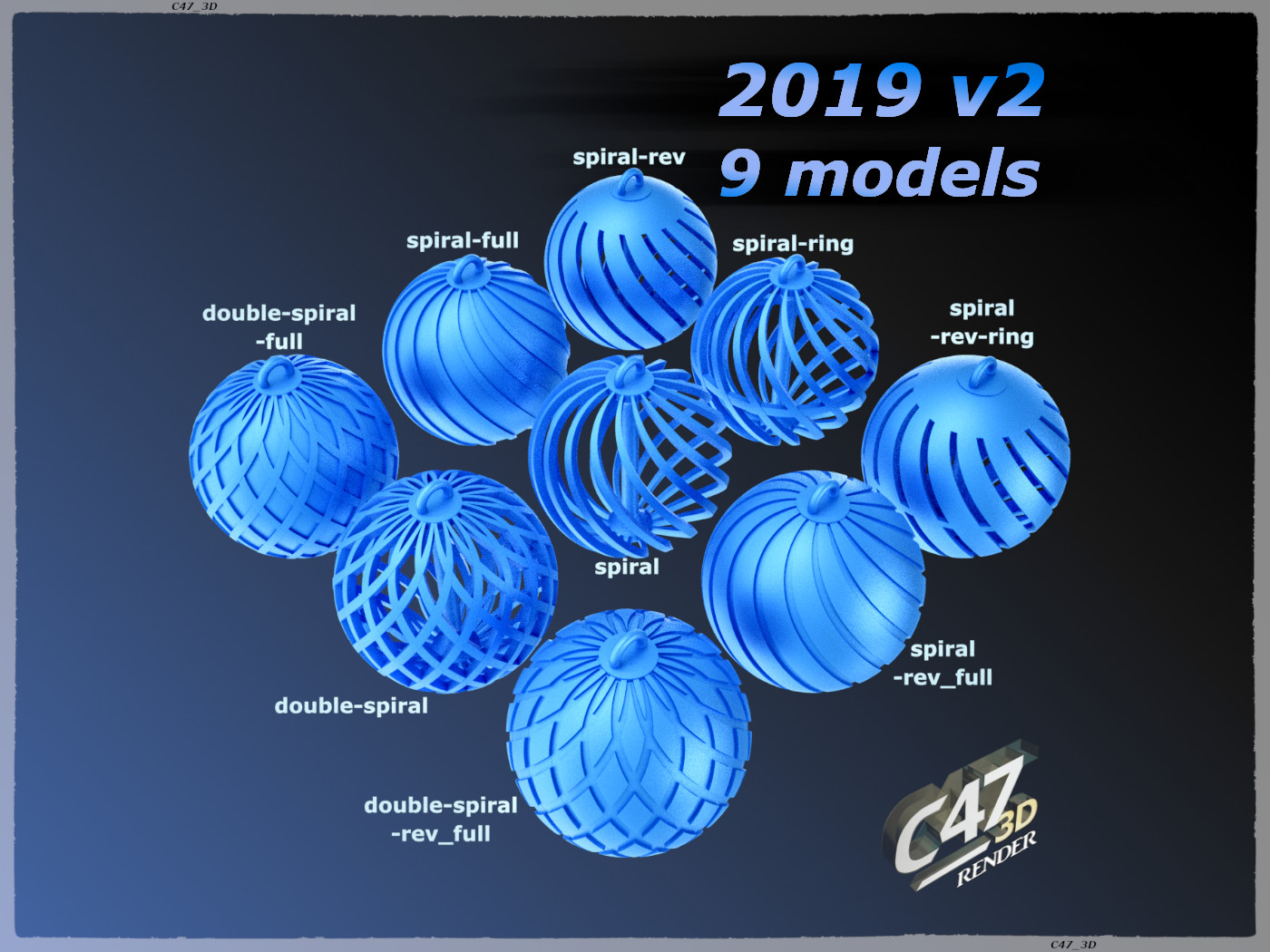 Baubles 2019 v2 by C47_3d | Download free STL model | Printables.com