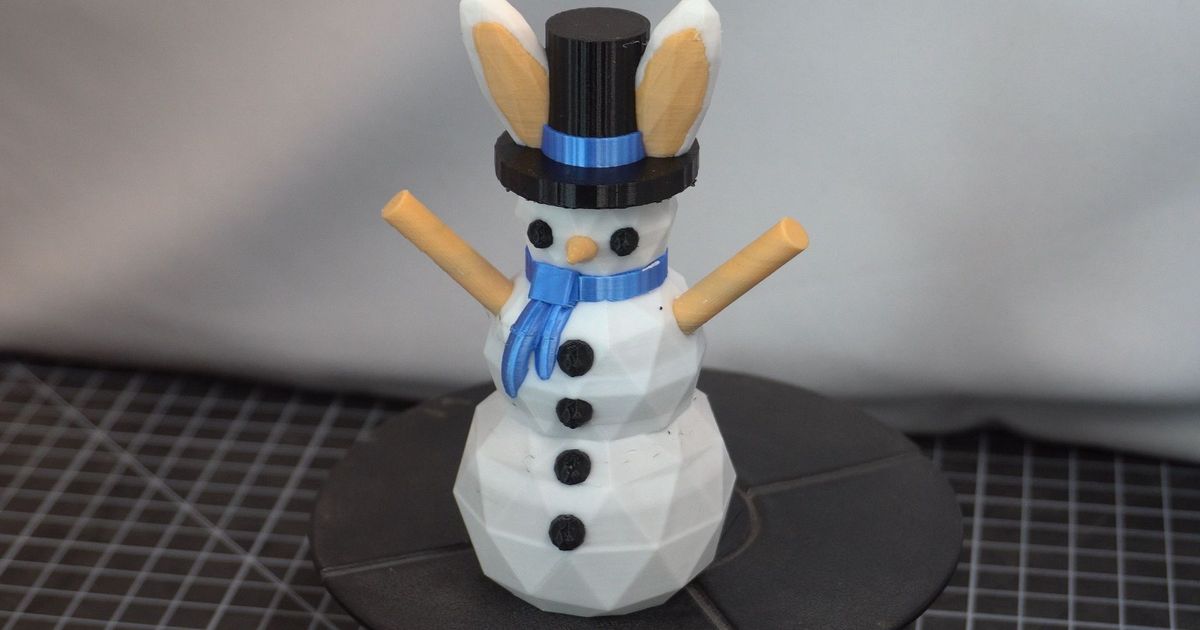 Blender Tutorial Snowman Project by 3D Printing Professor | Download free STL model | Printables.com