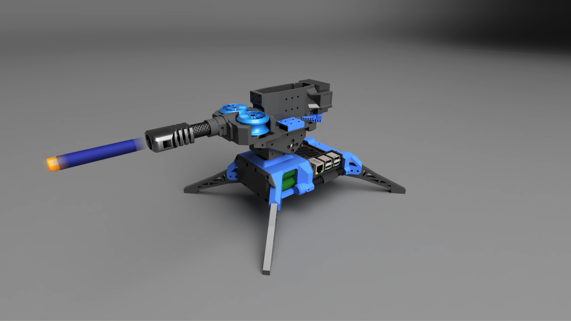 Nerf Dart Turret - Brushless - WiFi - WIP by M. Tops | Download free ...