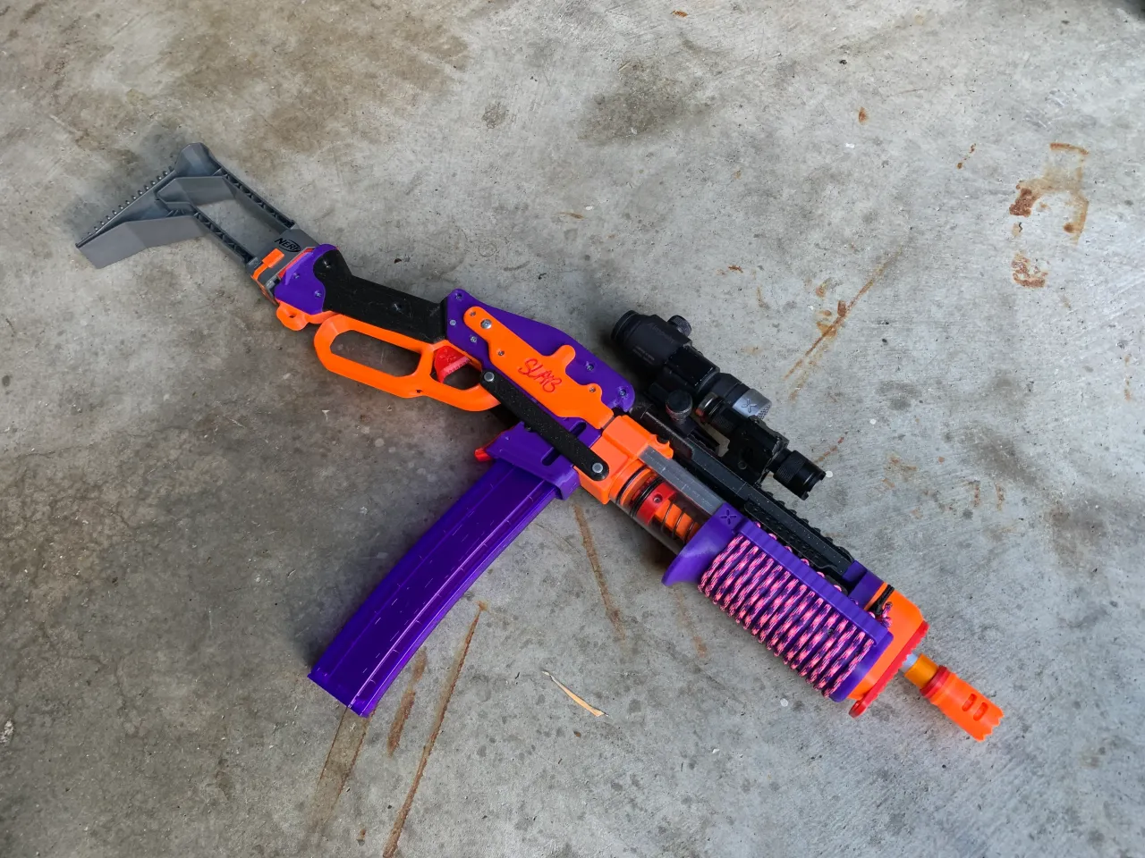 N-Strike Stock Attachment for SLAB by Palmtopper | Download free STL ...