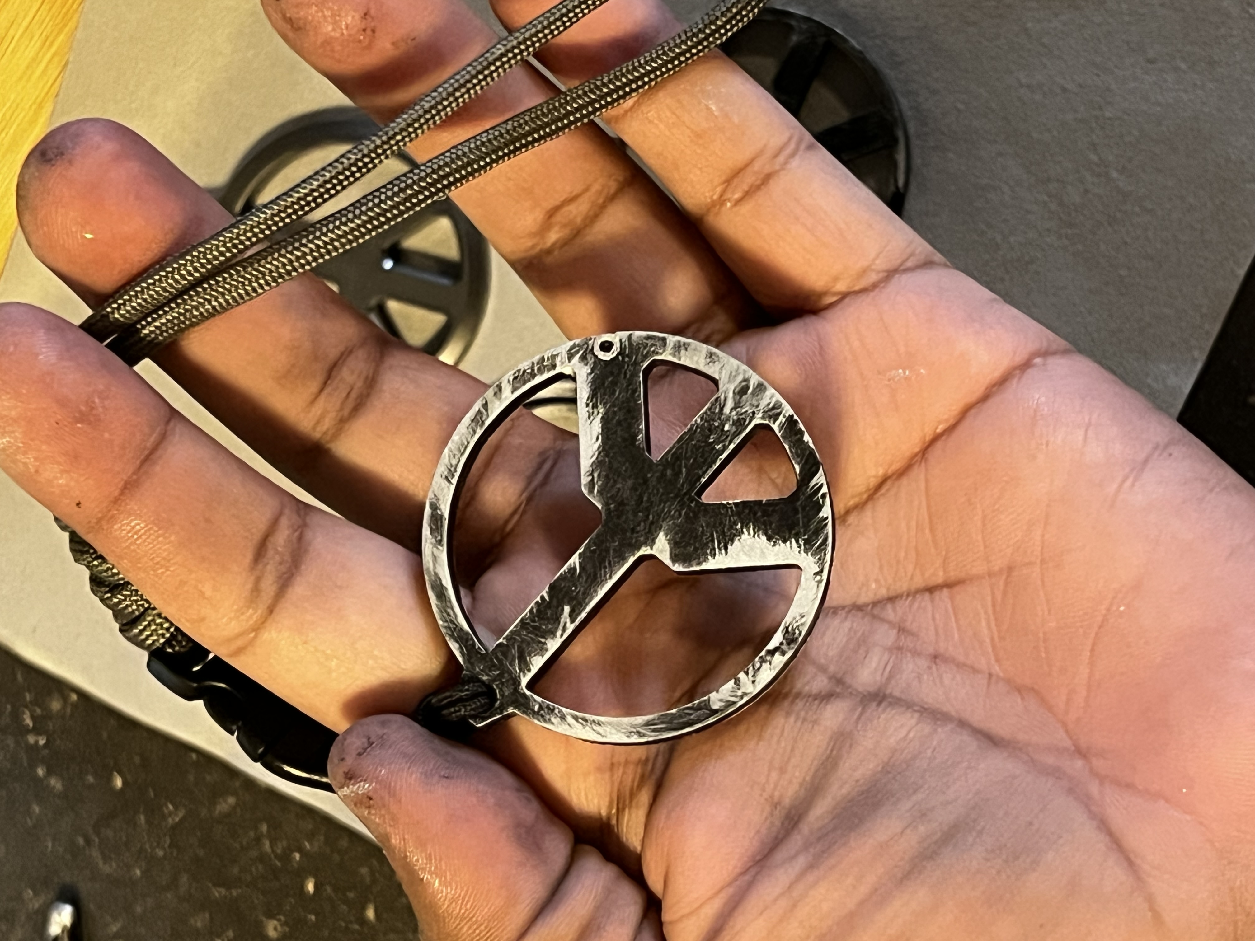 Ludens Peace Mark Unit Keychain Ornament by Carlos Charris | Download ...