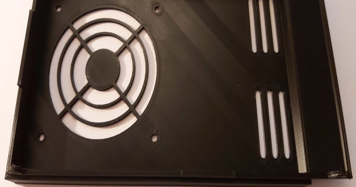 Ender 3 Pro - PSU Thin Fan Cover (80x80x10, Mean Well LRS-350-24) by ...