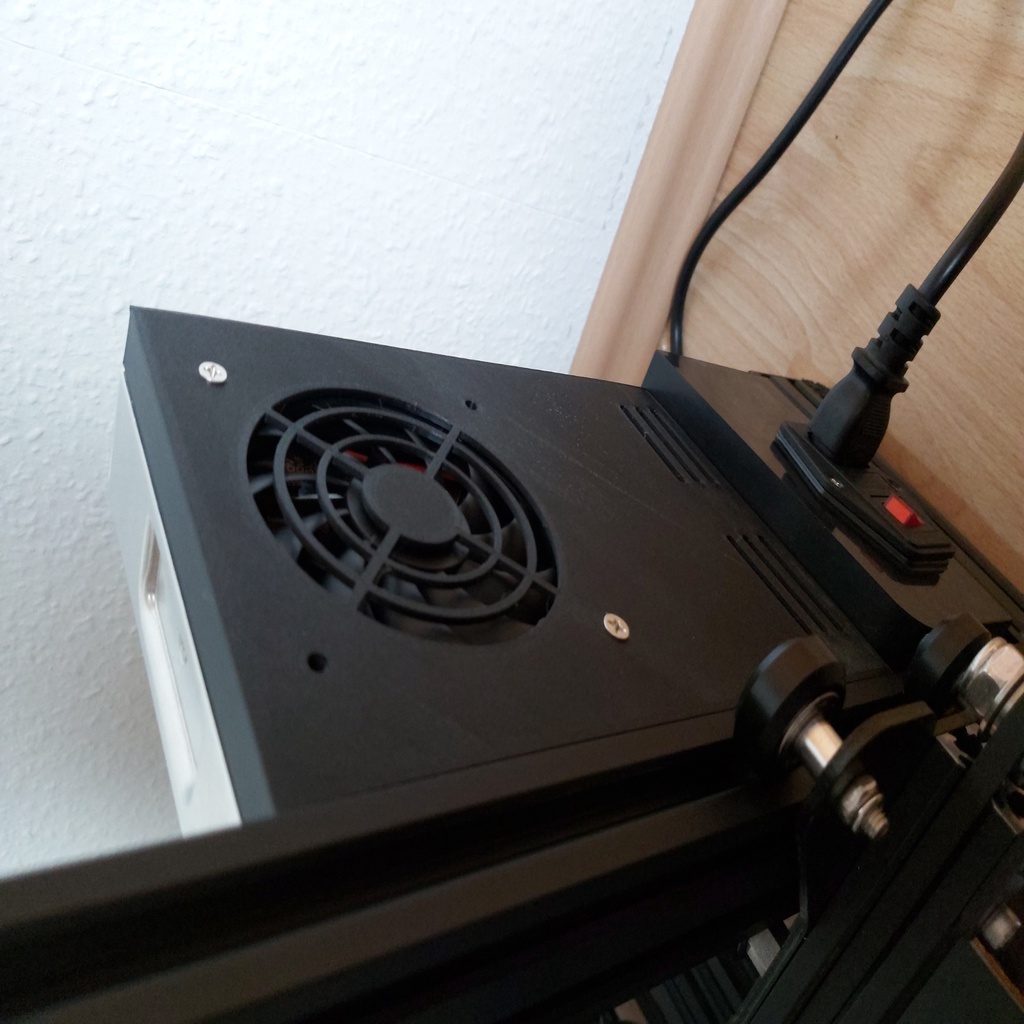 Ender 3 Pro - PSU Thin Fan Cover (80x80x10, Mean Well LRS-350-24) by ...