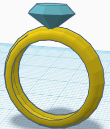 "diamond" ring by lerky12 | Download free STL model | Printables.com