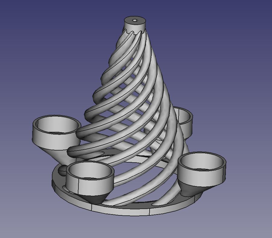Christmas tree with candle by LADIDO | Download free STL model ...