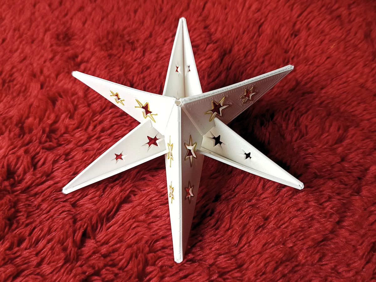 Foldable 6 point Star by Wim V | Download free STL model | Printables.com