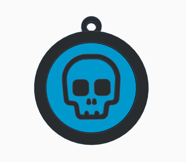 Skull Key Chain Version 1 by LitBhullar | Download free STL model ...