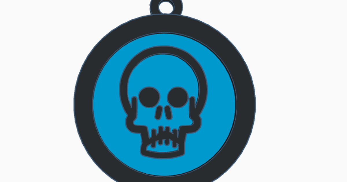 Skull Key Chain Version 6 by LitBhullar | Download free STL model ...
