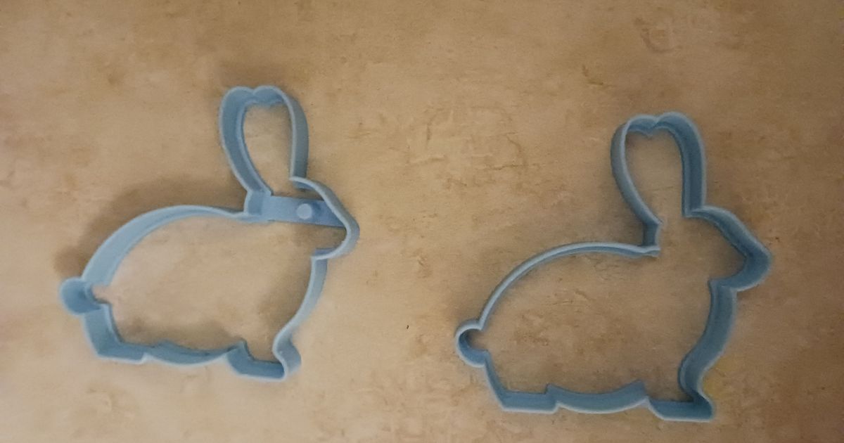 Bunny Rabbit Cookie Cutters by moxieman19 | Download free STL model ...