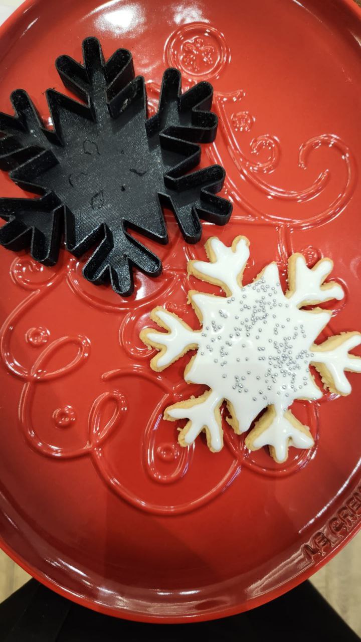 Snowflake cookie cutter by Francois | Download free STL model ...