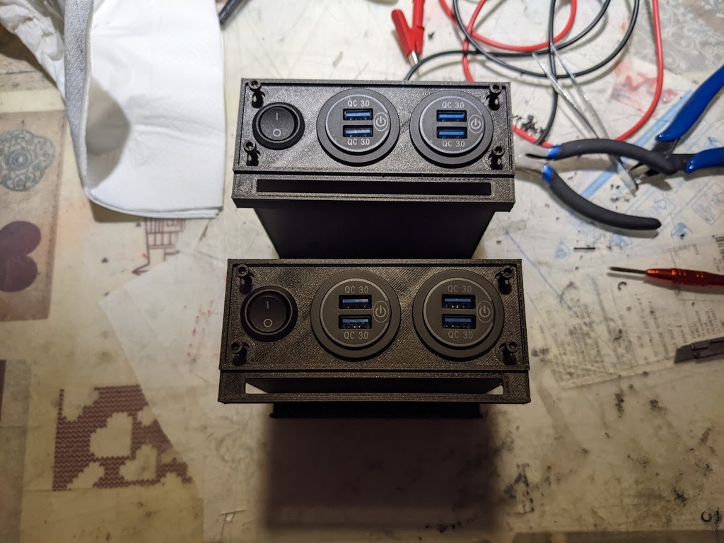 USB ports shelf for camper or RV phone charging station by piki79 ...