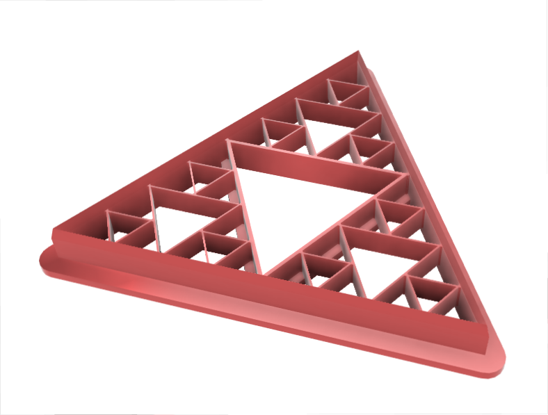 Sierpinski Triangle Cookie Cutter by Androsynth | Download free STL ...