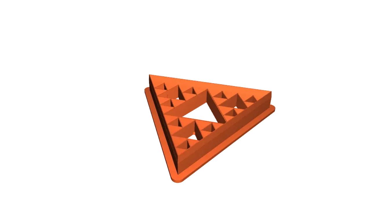 Sierpinski Triangle Cookie Cutter by Androsynth | Download free STL ...