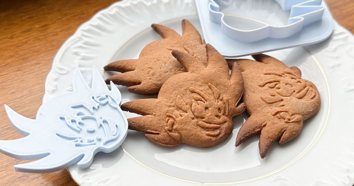 Goku cookie cutter by Retron Print | Download free STL model ...