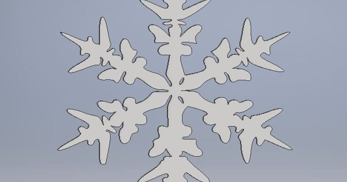 Snowflake_3 by MaverickR | Download free STL model | Printables.com