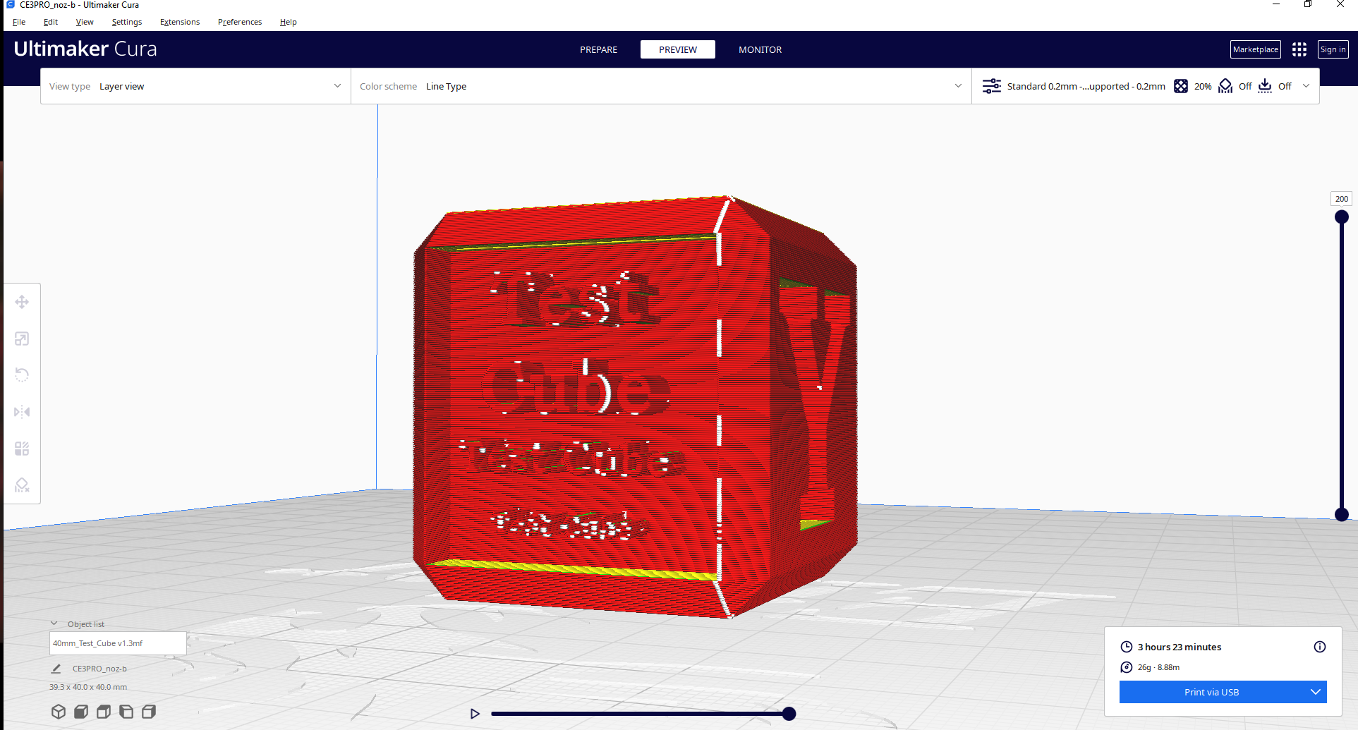 40 mm test cube / Cube de test de 40 mm by Nanou974 | Download free STL ...