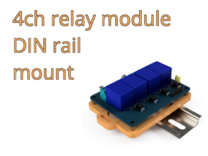 4ch mosfet module DIN rail mount by KaosuNeko | Download free STL model ...