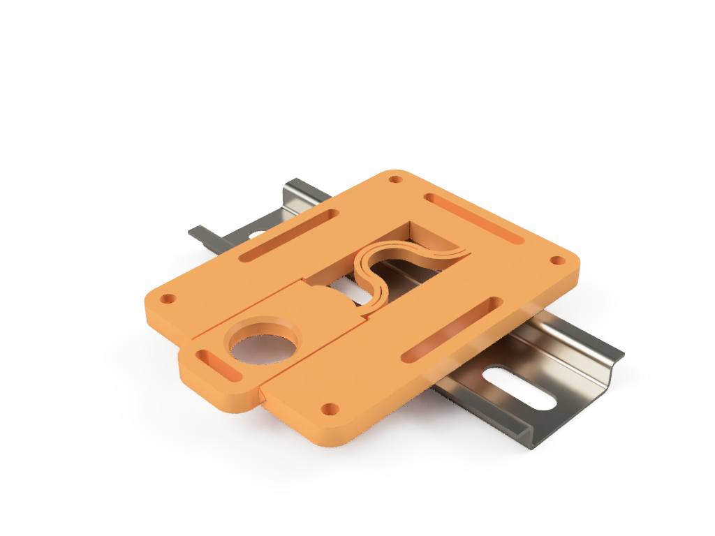 4 ch relay module DIN rail mount by KaosuNeko | Download free STL model ...