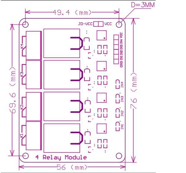 4 ch relay module DIN rail mount by KaosuNeko | Download free STL model ...