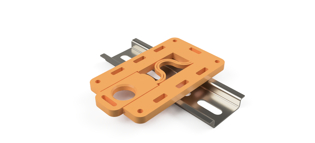 DC-DC LTC3780 module DIN rail mount by KaosuNeko | Download free STL ...