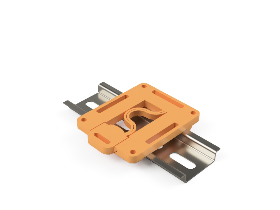 25A MOSFET module DIN rail mount by KaosuNeko | Download free STL model ...