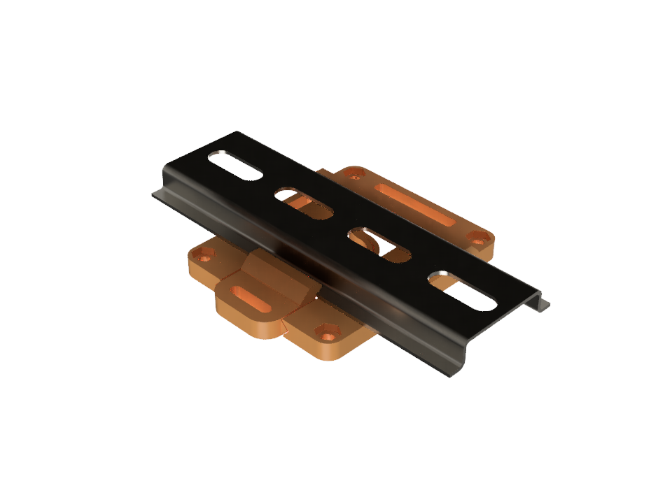 25A MOSFET module DIN rail mount by KaosuNeko | Download free STL model ...