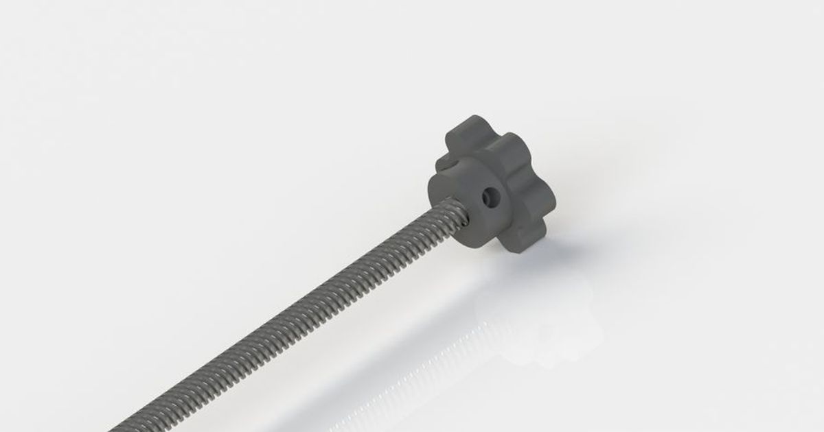 T8 Lead Screw CNC 3018 Hand Wheel by KaosuNeko | Download free STL ...