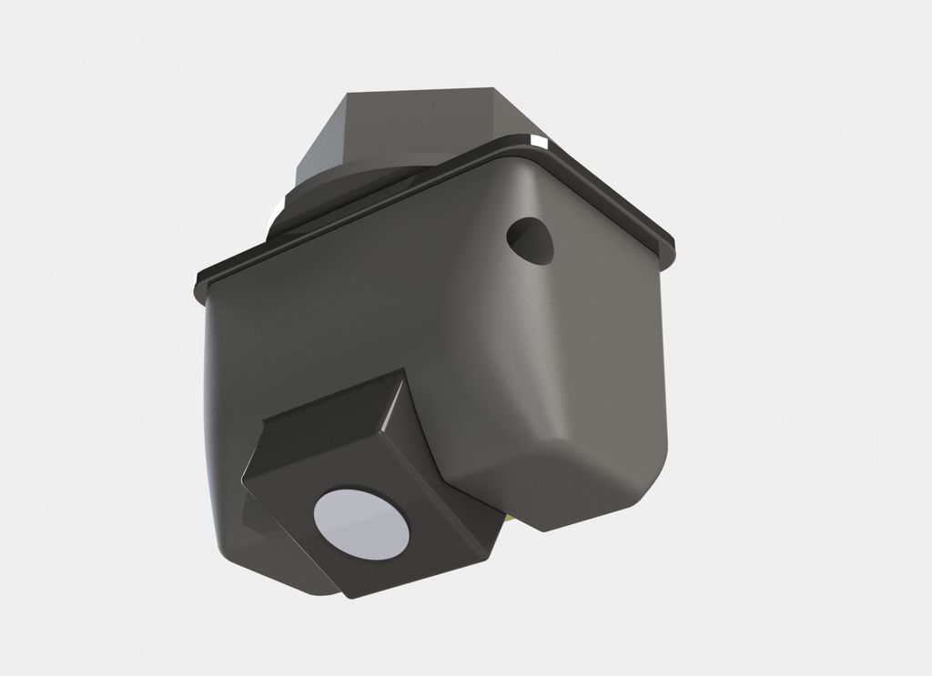 Rearview camera mount with vehicle registration light for GAZ auto by KaosuNeko | Download free ...