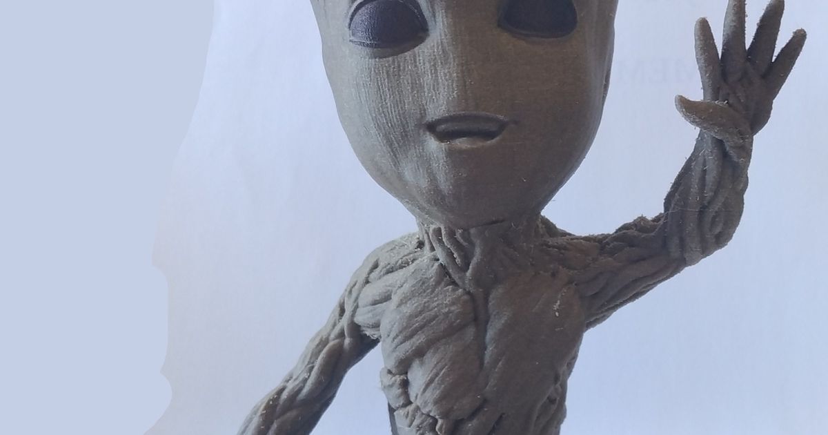 Waving Groot by Linux User Group Oberschwaben | Download free STL model ...