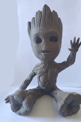 Groot Sitting and Smiling by 3DLemon | Download free STL model ...