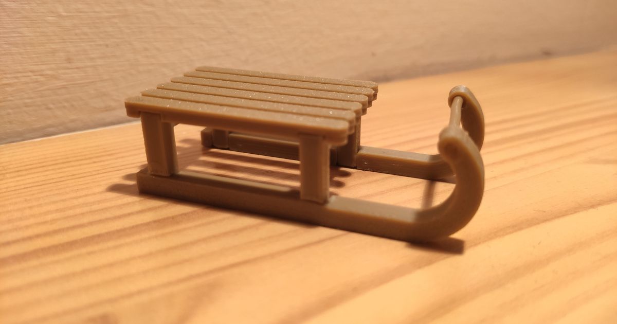 Simple sledge by Gabe | Download free STL model | Printables.com