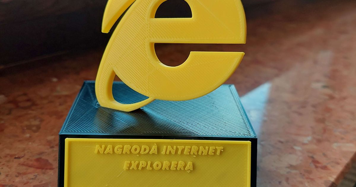 Internet Explorer award by Sciecha9 | Download free STL model ...