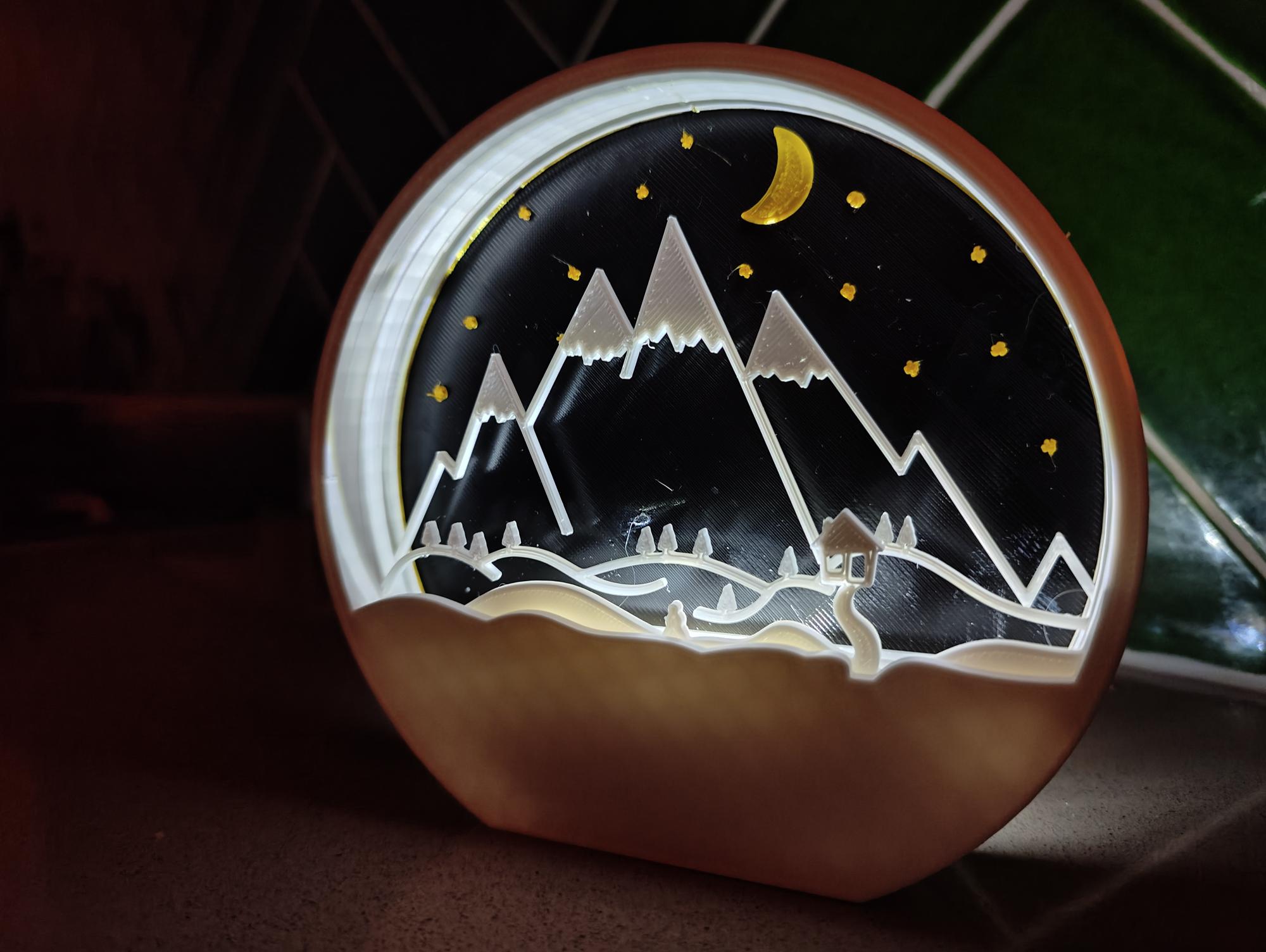 Christmas 3d landscape led light by Robbert Laugs | Download free STL ...