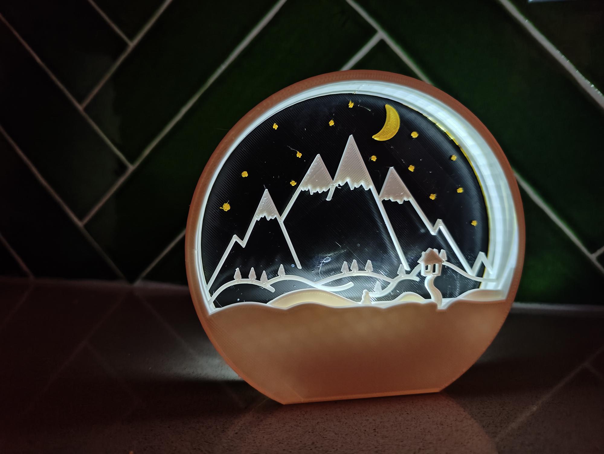Christmas 3d landscape led light by Robbert Laugs | Download free STL ...