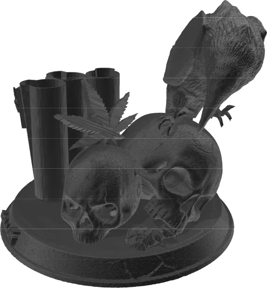 Skull Clipper Stand by 3D Gollum | Download free STL model | Printables.com