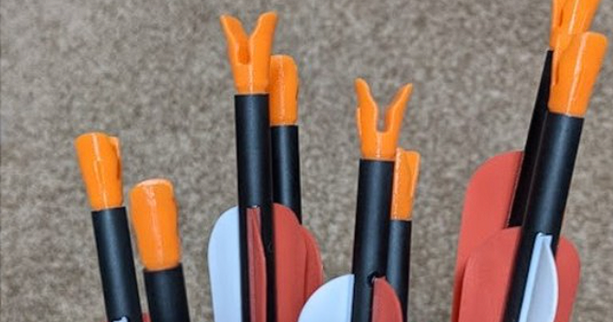 Arrow Speed Nocks von Rykin182 | Kostenloses STL-Modell herunterladen ...