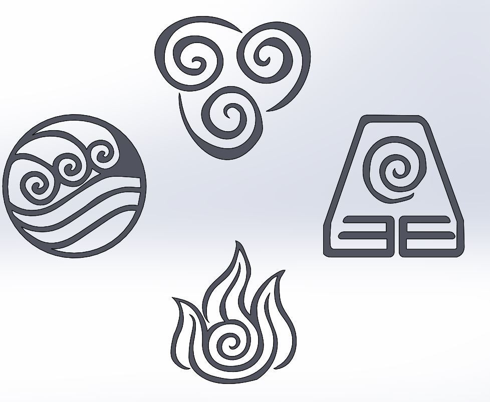 avatar simbolos by David Escudero | Download free STL model ...