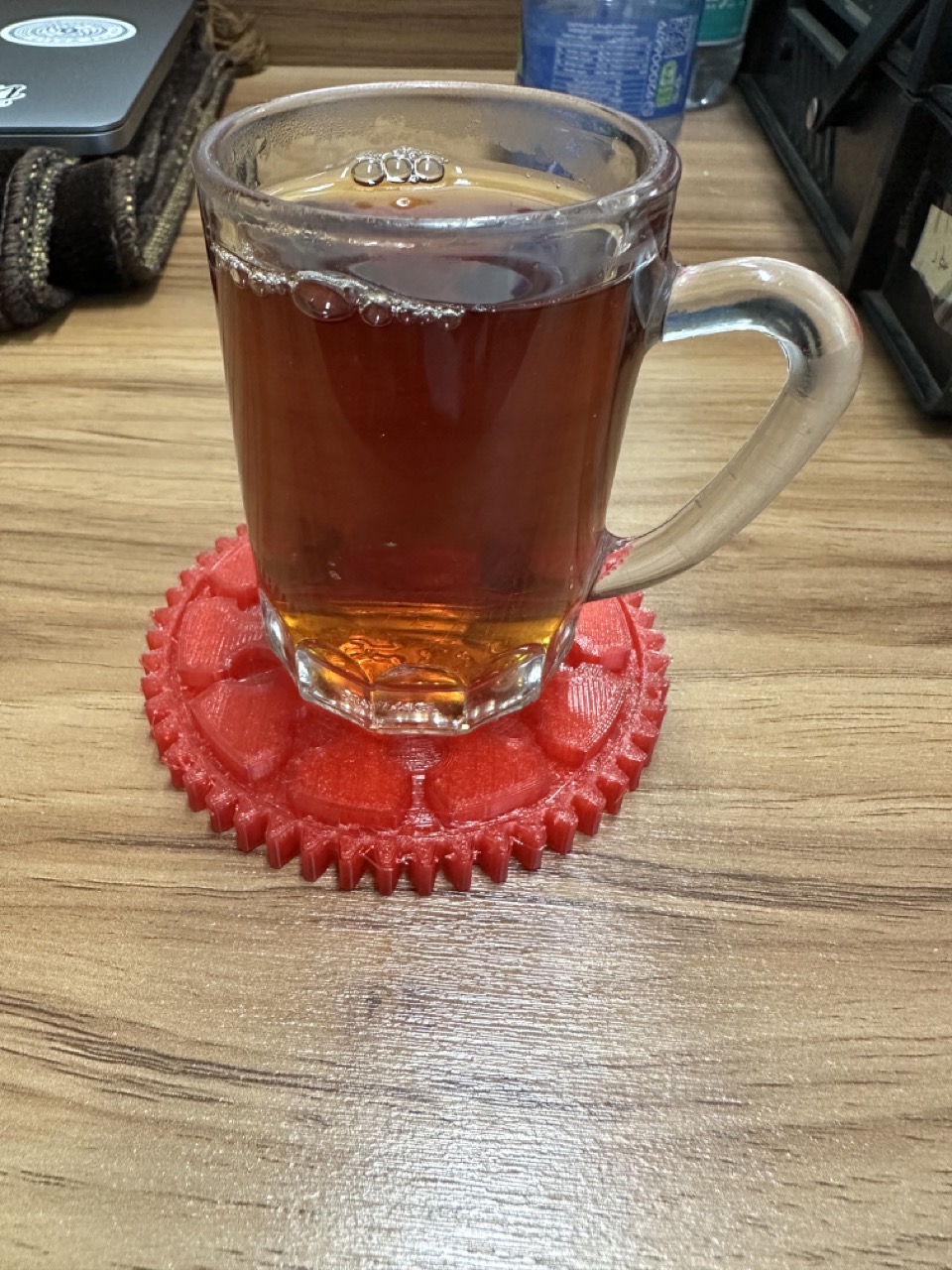 Cup coaster in gear shape by Omar Altuwayjiri | Download free STL model ...