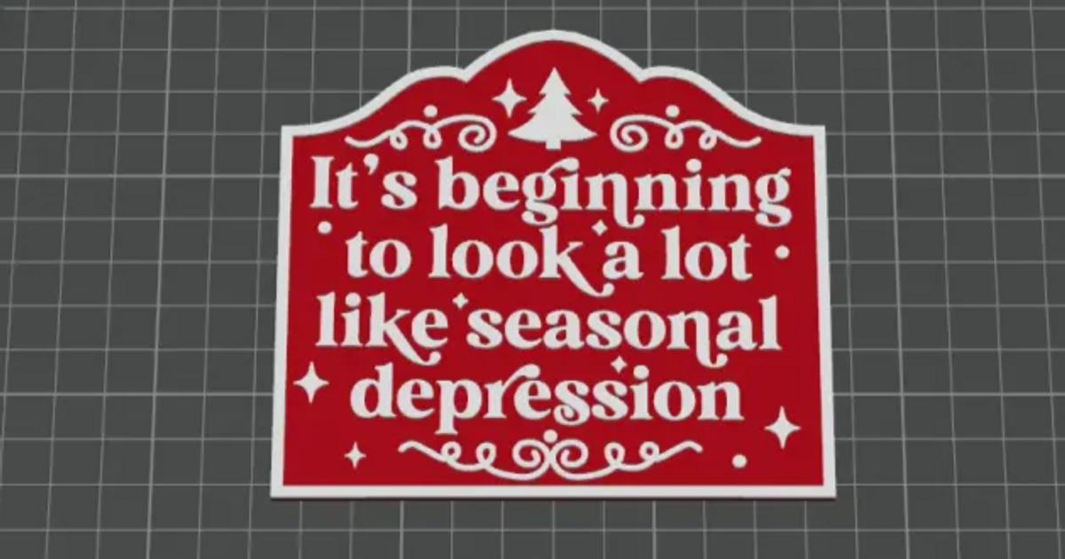 It's Beginning to Look a Lot Like Seasonal Depression Sign by markury ...
