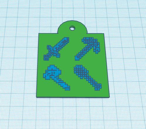 Minecraft Tools "keychain" by Maciej Ptak ;D | Download free STL model ...