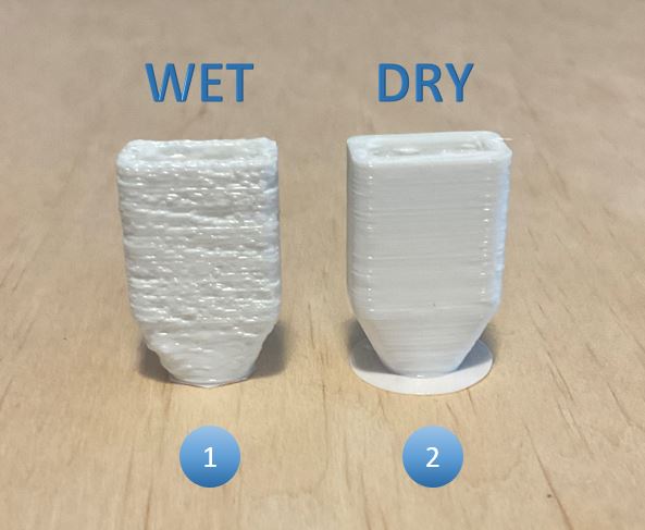 Wet filament in comparison to dry filament - TPU (flexible) by H3dSprint | Download free STL ...