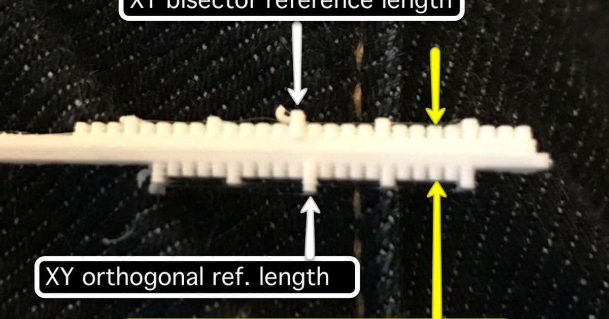 Bed XY Skew Measurement Strips by FiveAngle | Download free STL model ...