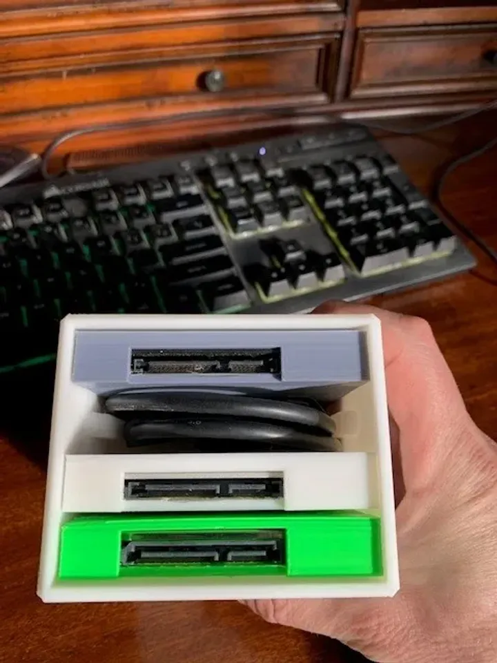 Hard Drive Enclosure Storage by Justin Spanier | Download free STL ...