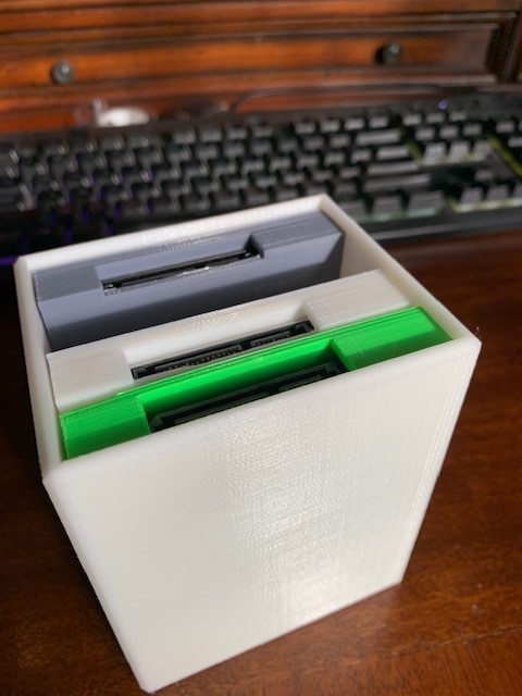 Hard Drive Enclosure Storage by Justin Spanier | Download free STL ...