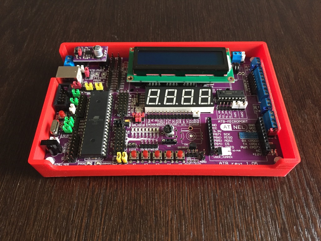 Atnel ATB 1.05 Development Board Case by mak77 | Download free STL model | Printables.com